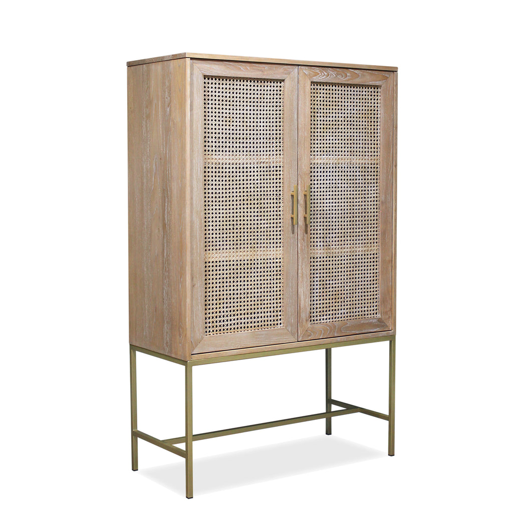 Mala timber and rattan cabinet – Hudson Furniture