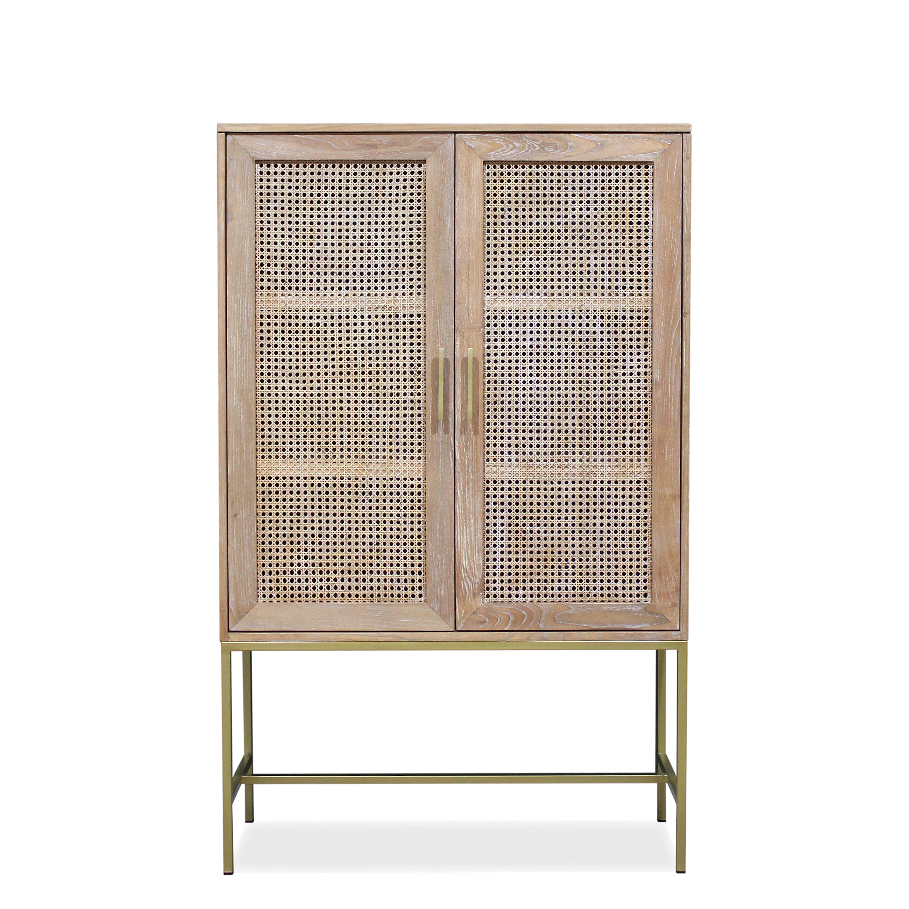 Mala timber and rattan cabinet – Hudson Furniture