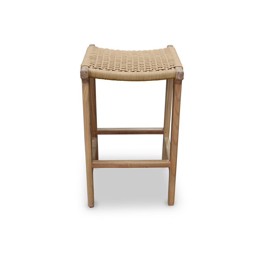 String weave timber stool – Hudson Furniture
