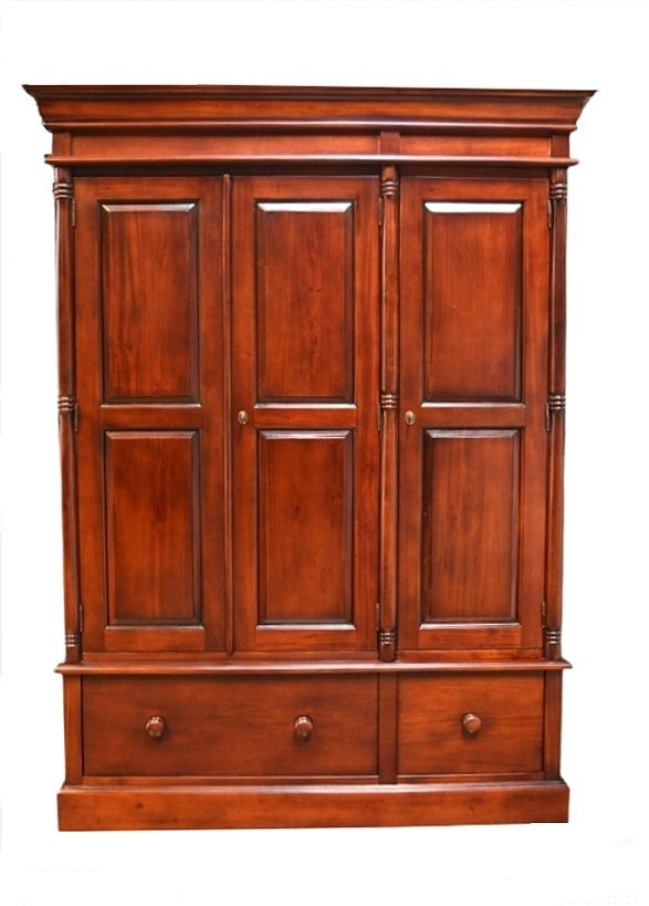 Colonial Style Wardrobe - Large – Hudson Furniture