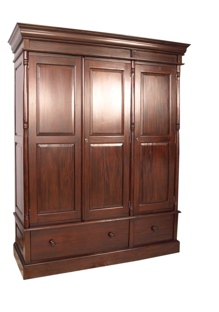 Colonial Style Wardrobe - Large – Hudson Furniture